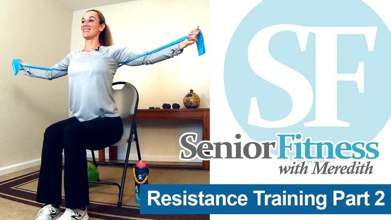 Senior Fitness Resistance Band Exercises For Seniors Youtube