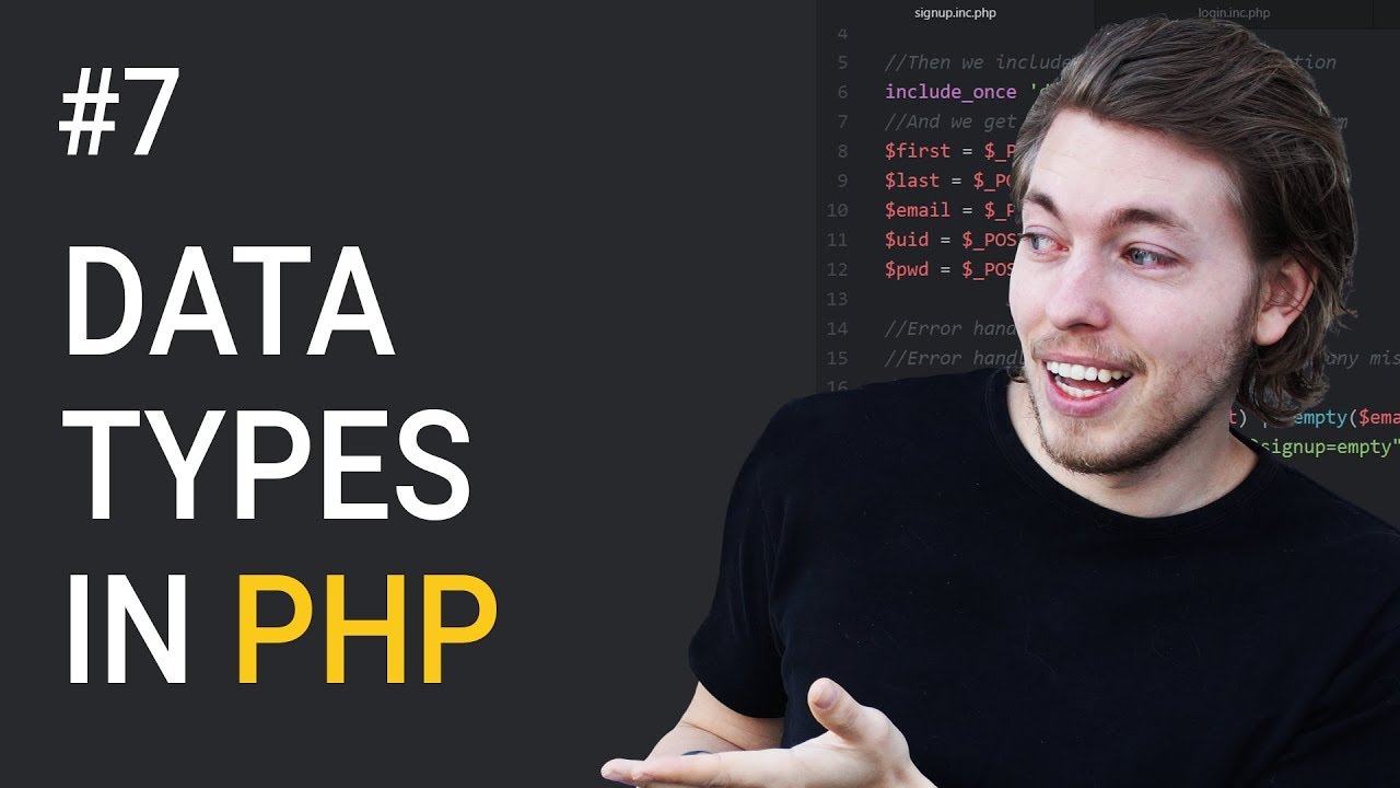 7 Different Data Types In Php Php Tutorial Learn Php Programming