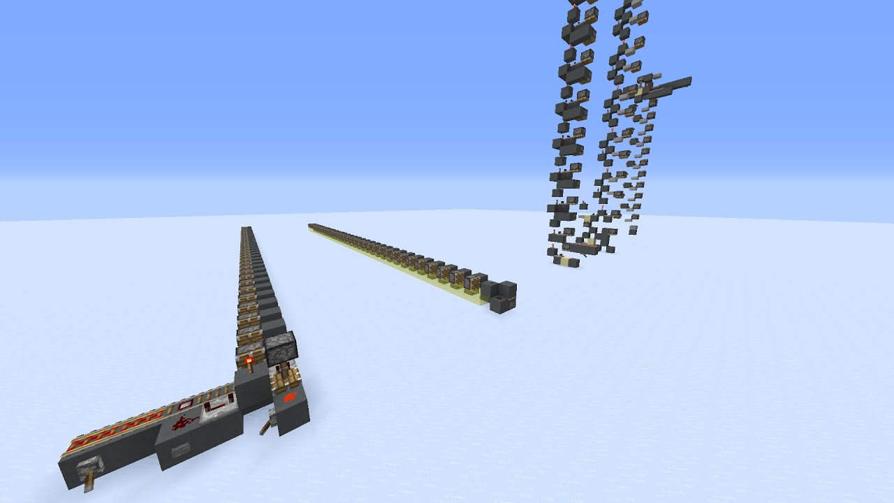 Simplest 20 Blocks Sec Minecart Conveyors Elevators Broken Youtube