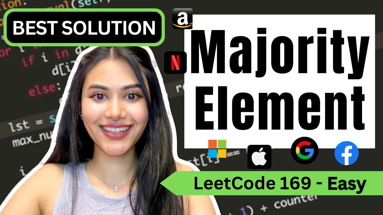 Majority Element Leetcode 169 Python Leetcode Majorityelement