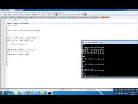 One Dimensional Array Program In Java Youtube