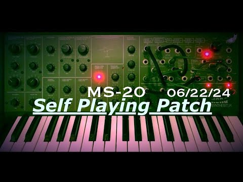Korg Ms 20 6 22 24 Self Playing Patch Youtube