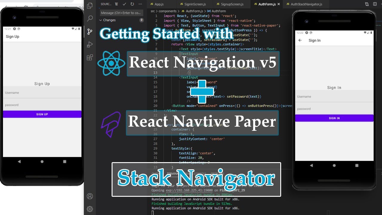 Getting Started With React Navigation V5 And React Native Paper Stack