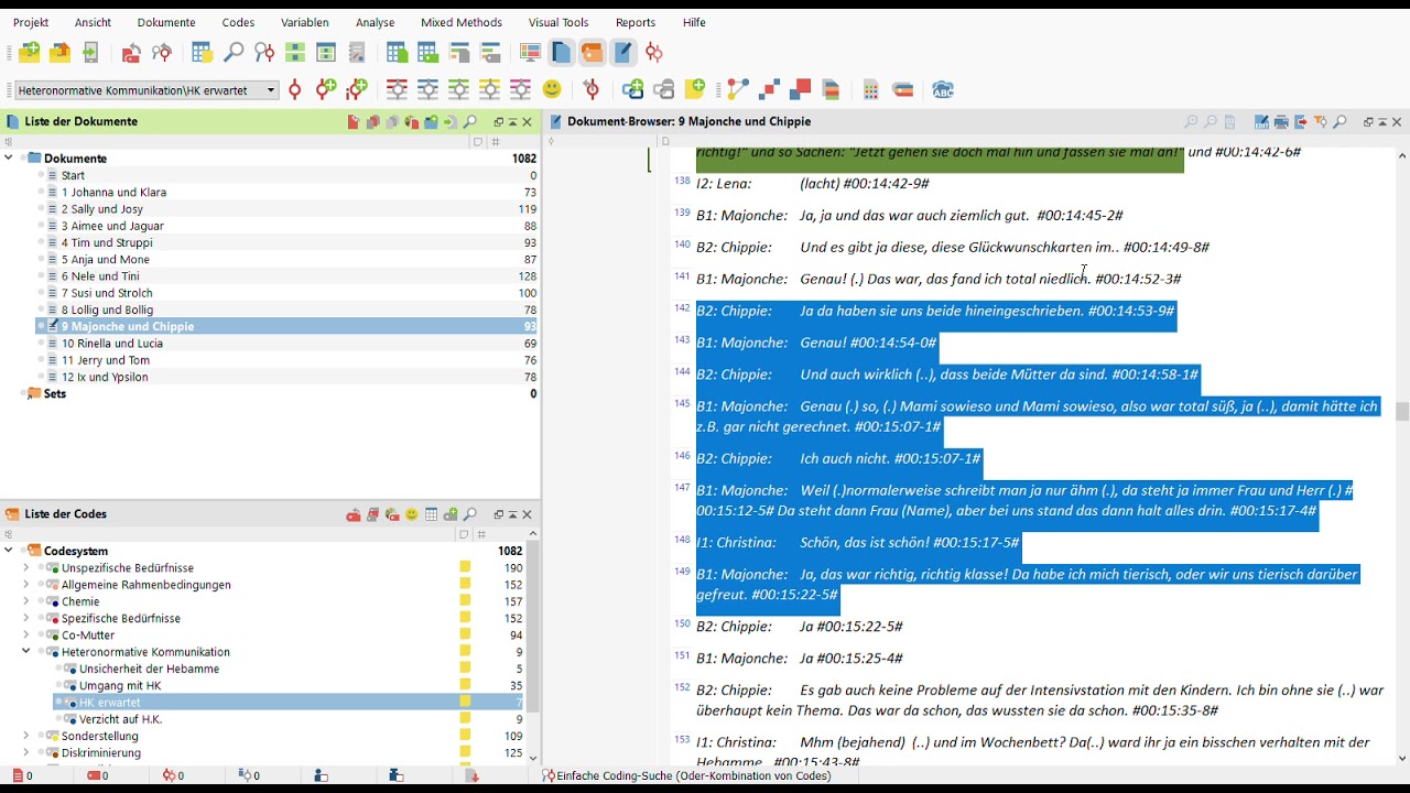 Maxqda Codieren Einer Textstelle Youtube