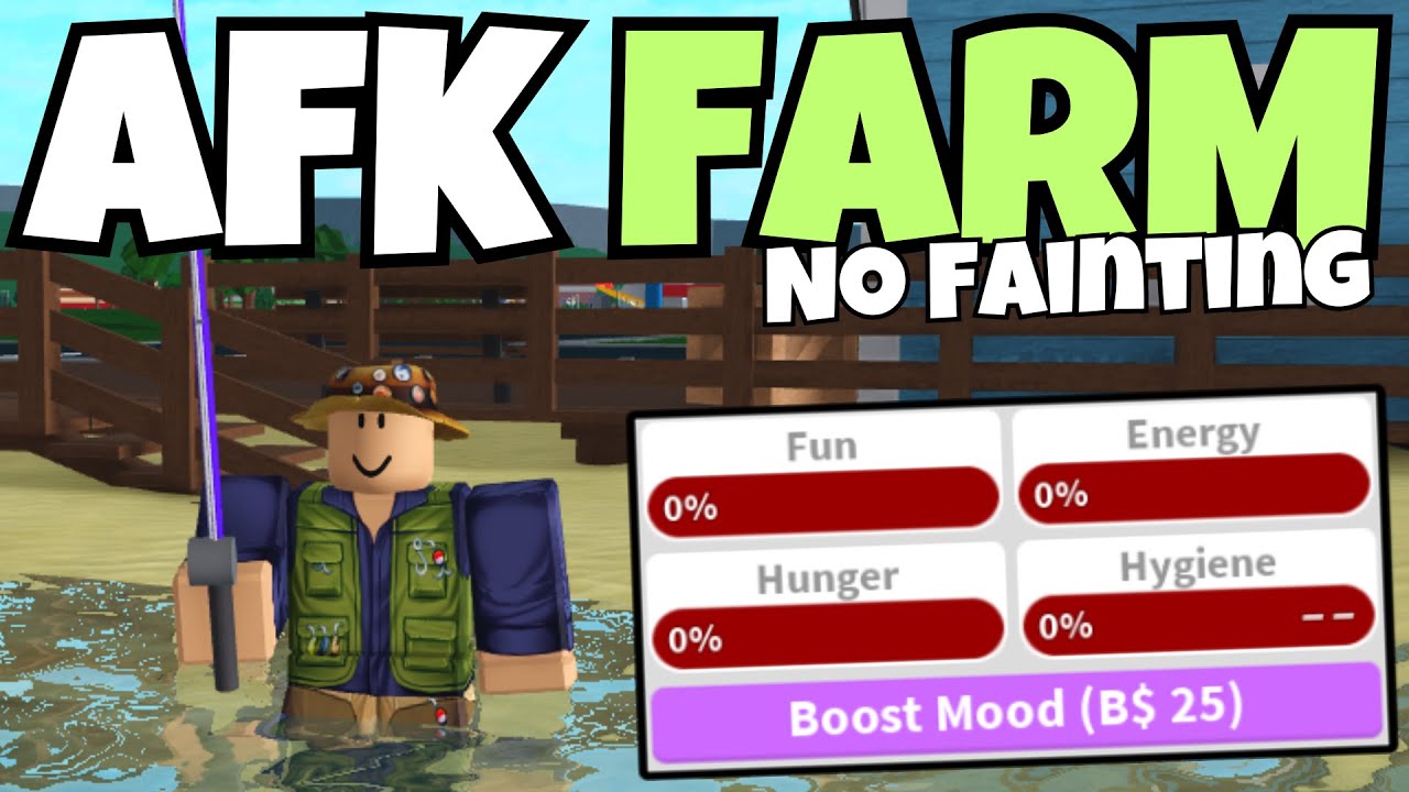 You Will Never Faint Again With This Afk Farm In Bloxburg Youtube