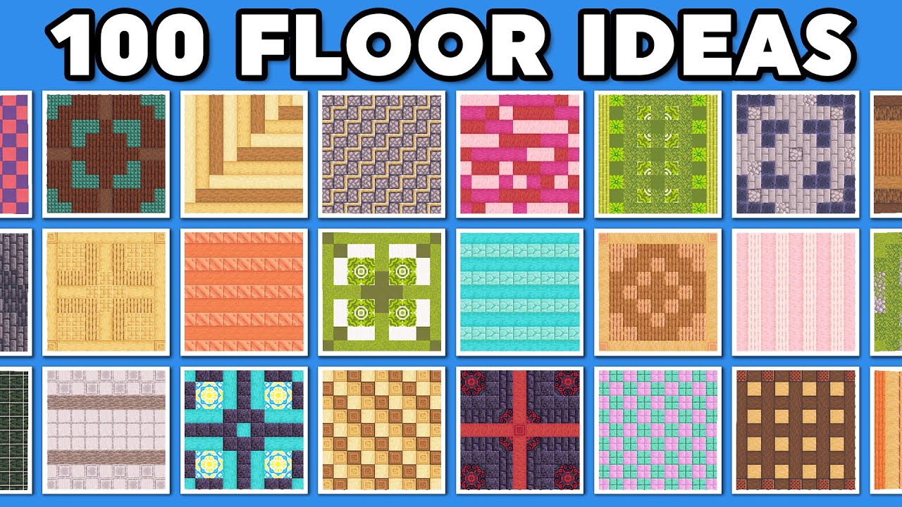 Minecraft Floor Designs Colorful Minecraft Floor Designs