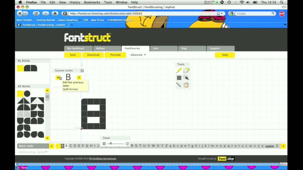 Create A Font Using Fontstruct Youtube