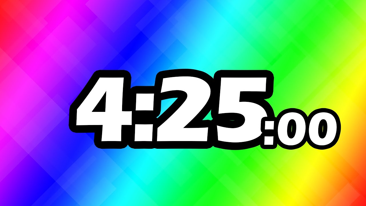 4 Minutes And 25 Second Timer Countdown Youtube