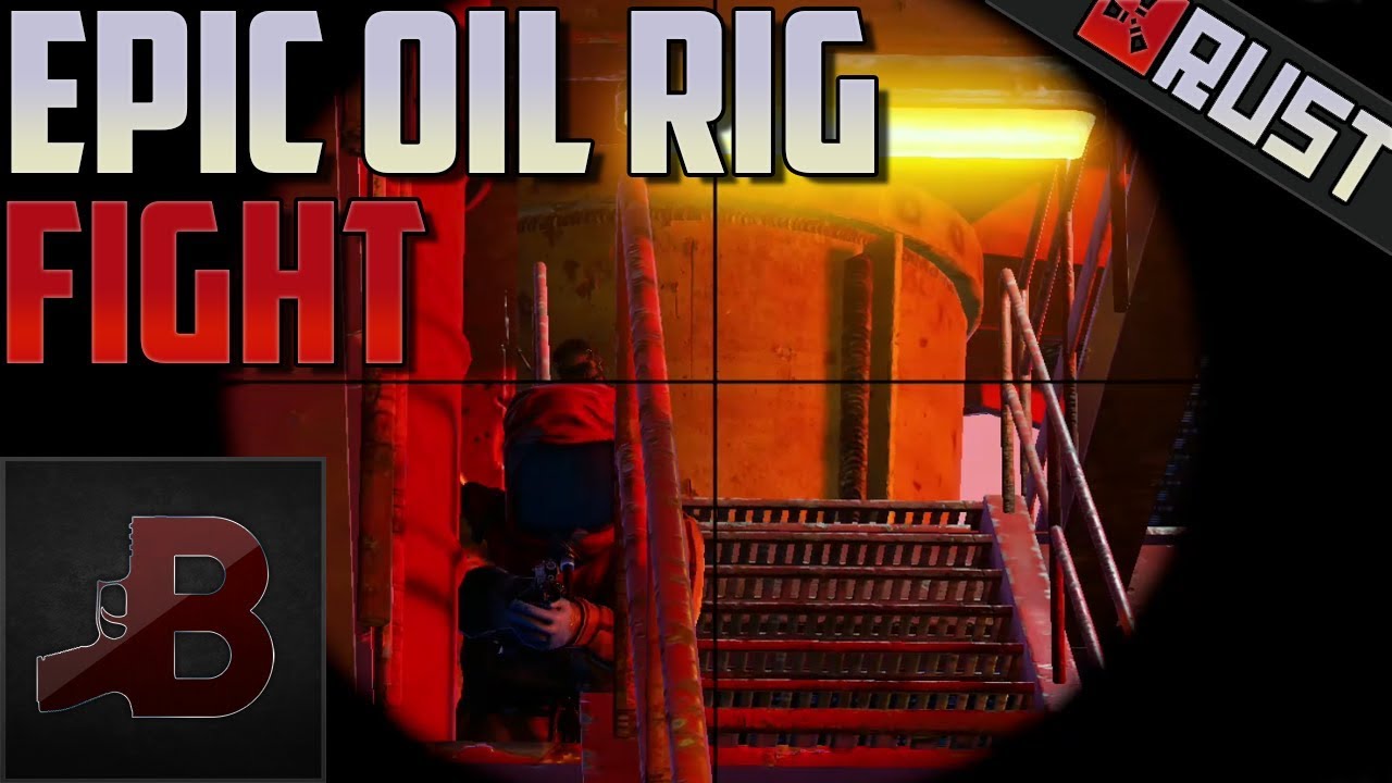 Epic Oil Rig Fight Rust Youtube