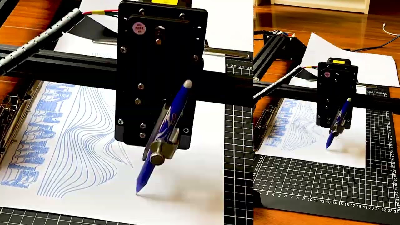 Timelapse Video Of Pen Plotting Youtube