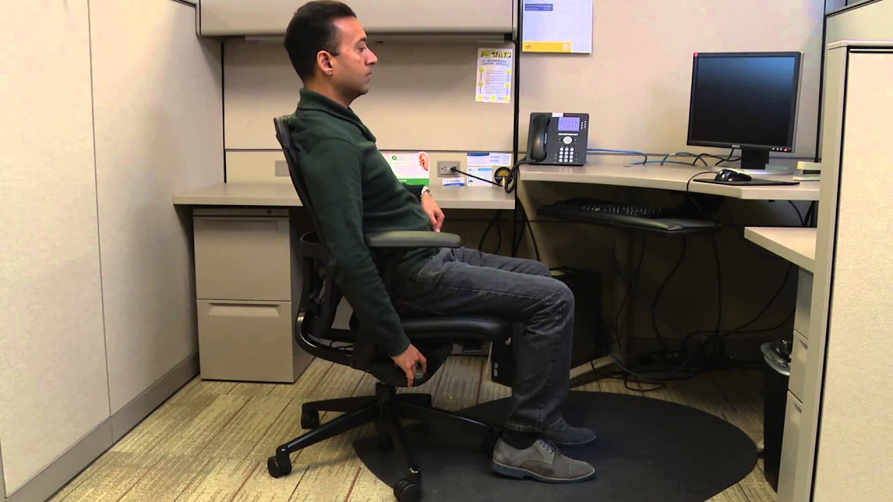 Office Ergonomics Adjusting Your Chair Youtube