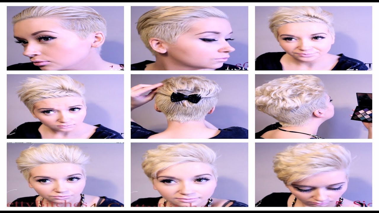 Hair Tutorial Pt 2 Rocking 5 Different Pixie Hairstyles Youtube