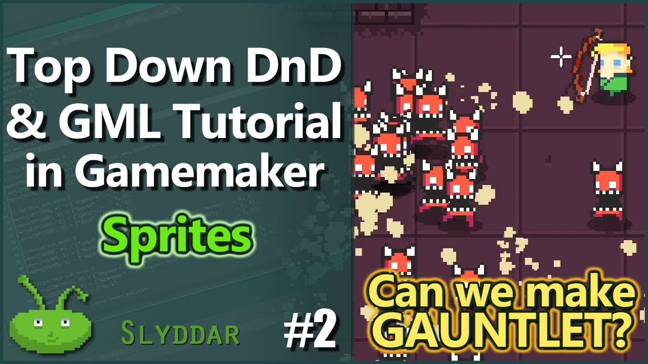 Top Down Dnd Gml Tutorial In Gamemaker 2 Sprites Youtube