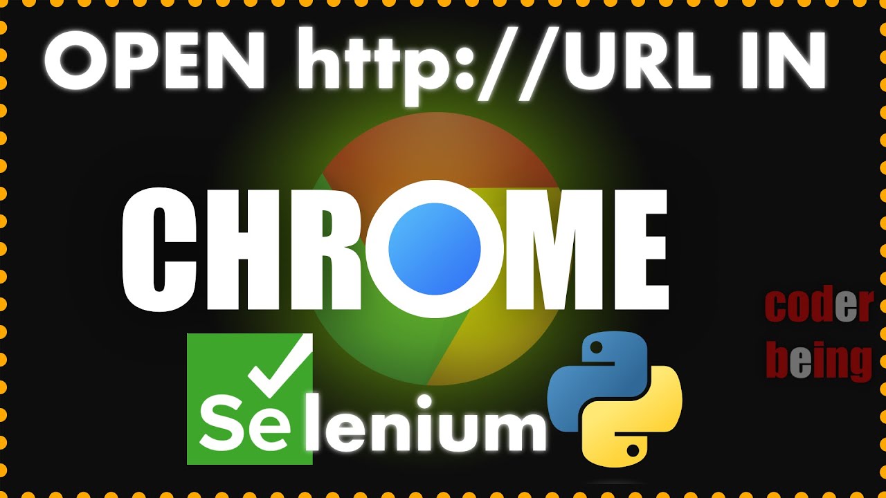 Selenium Python Open Chrome And Load Url Youtube