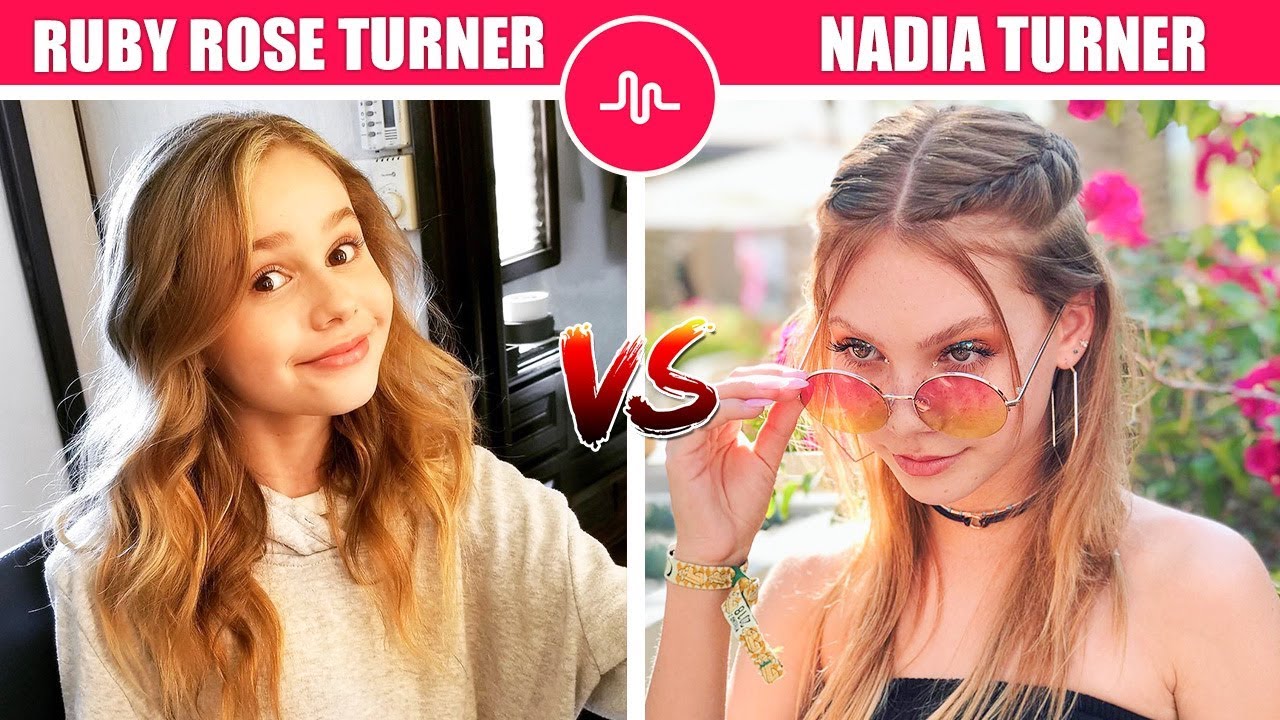 Ruby Rose Turner Vs Nadia Turner The Best Musically Compilation Youtube