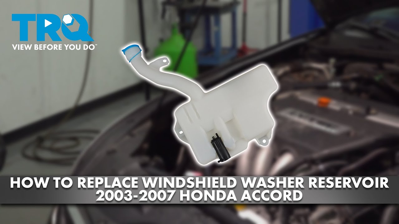 How To Replace The Windshield Washer Reservoir