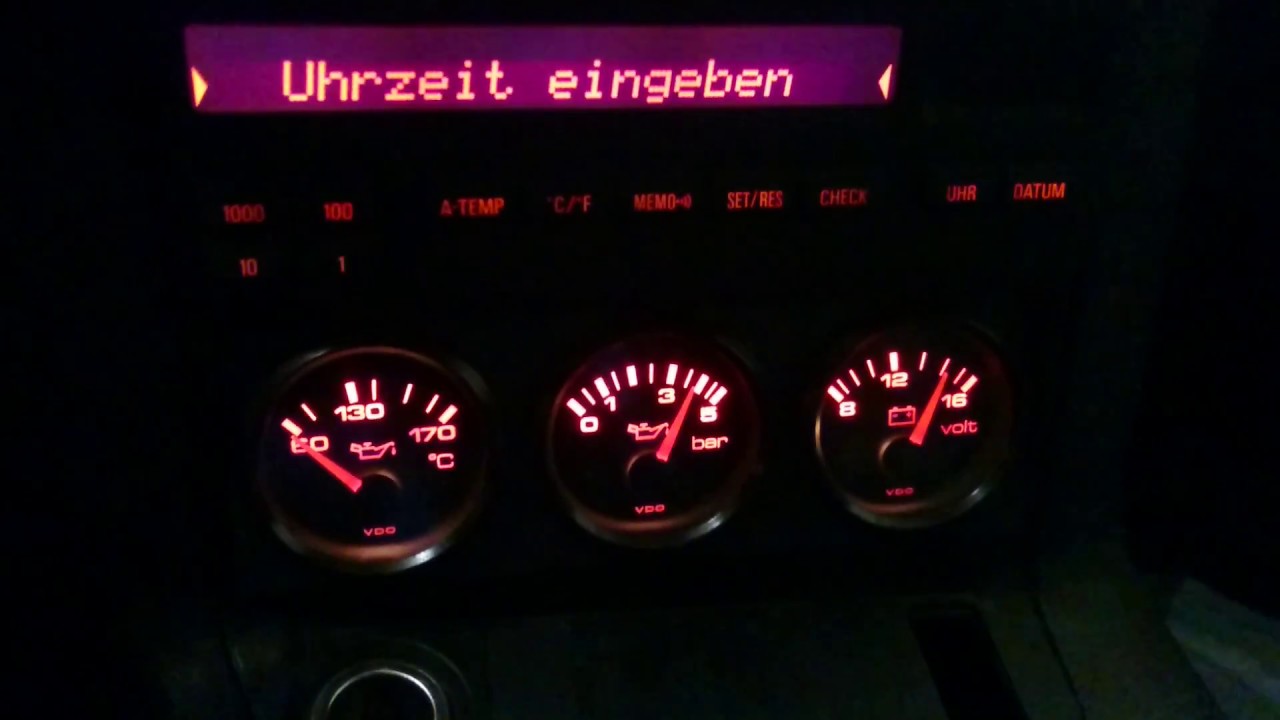 E36 Vdo Gauge Test Youtube