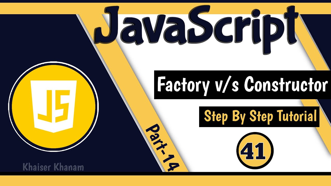 Constructor V S Factory Function Part 14 Javascript Tutorial For