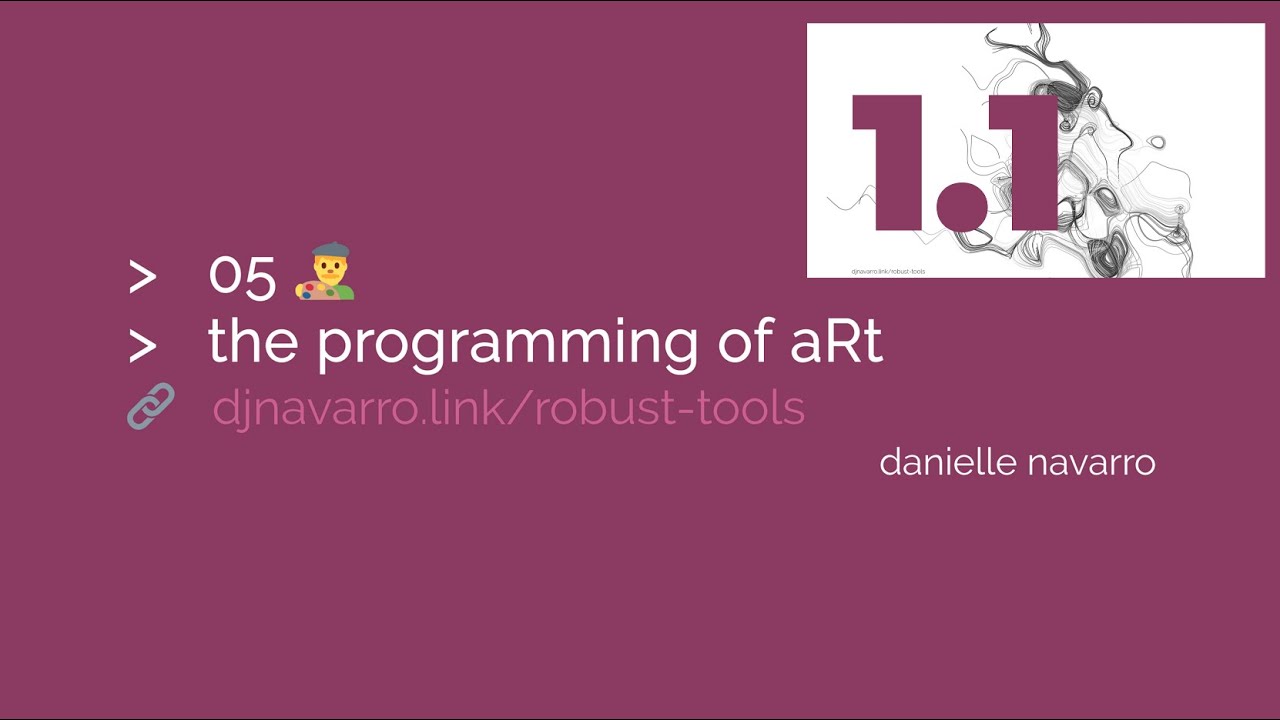 Art Programming Part 1 Youtube