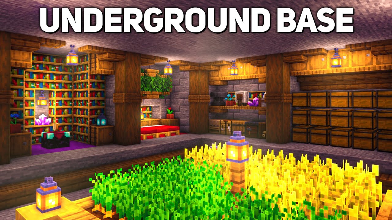 Underground Minecraft Base Builds 16 Minecraft Underground Base