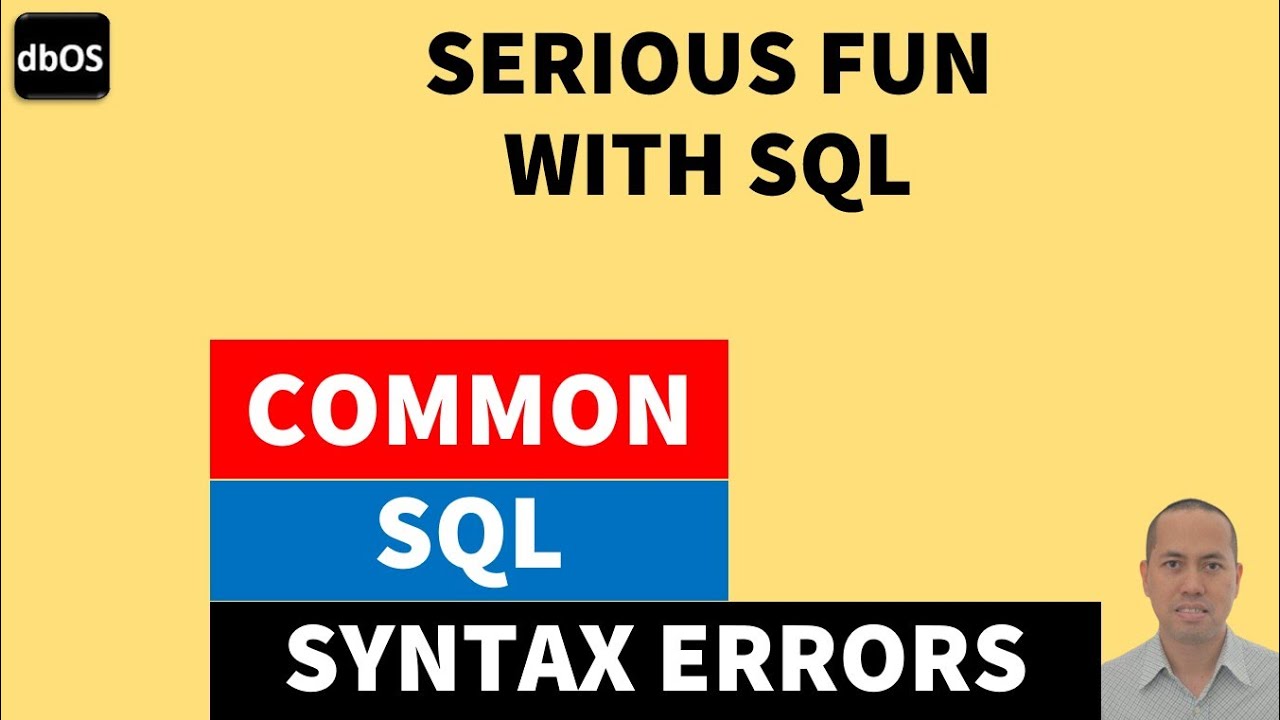 Common Sql Syntax Errors Oracle Sql Syntax Errors Youtube