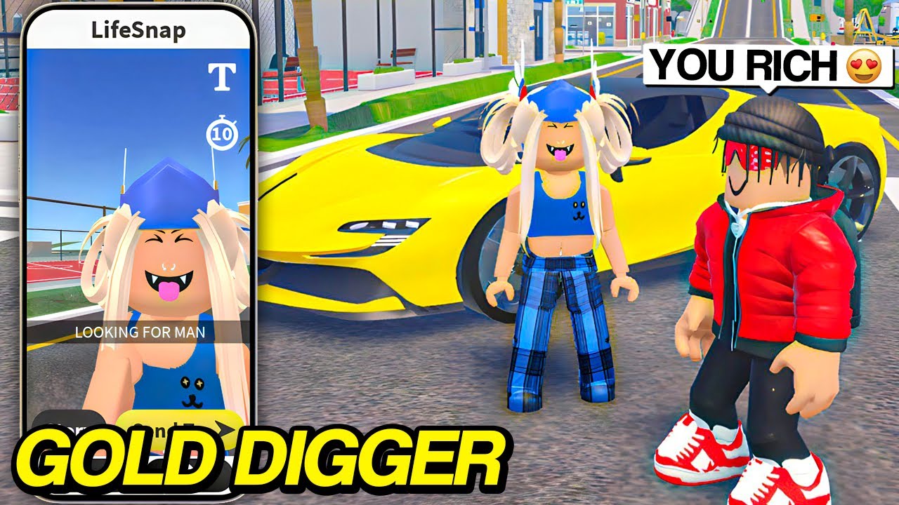 Exposing Boy Gold Digger In Roblox Snapchat Youtube