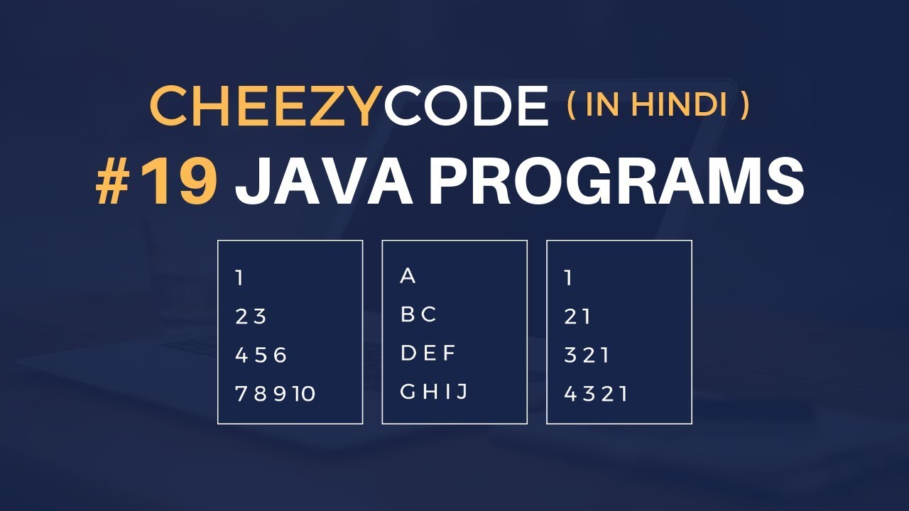 Java Patterns Program Part 3 Hindi Learn Java Programming 19