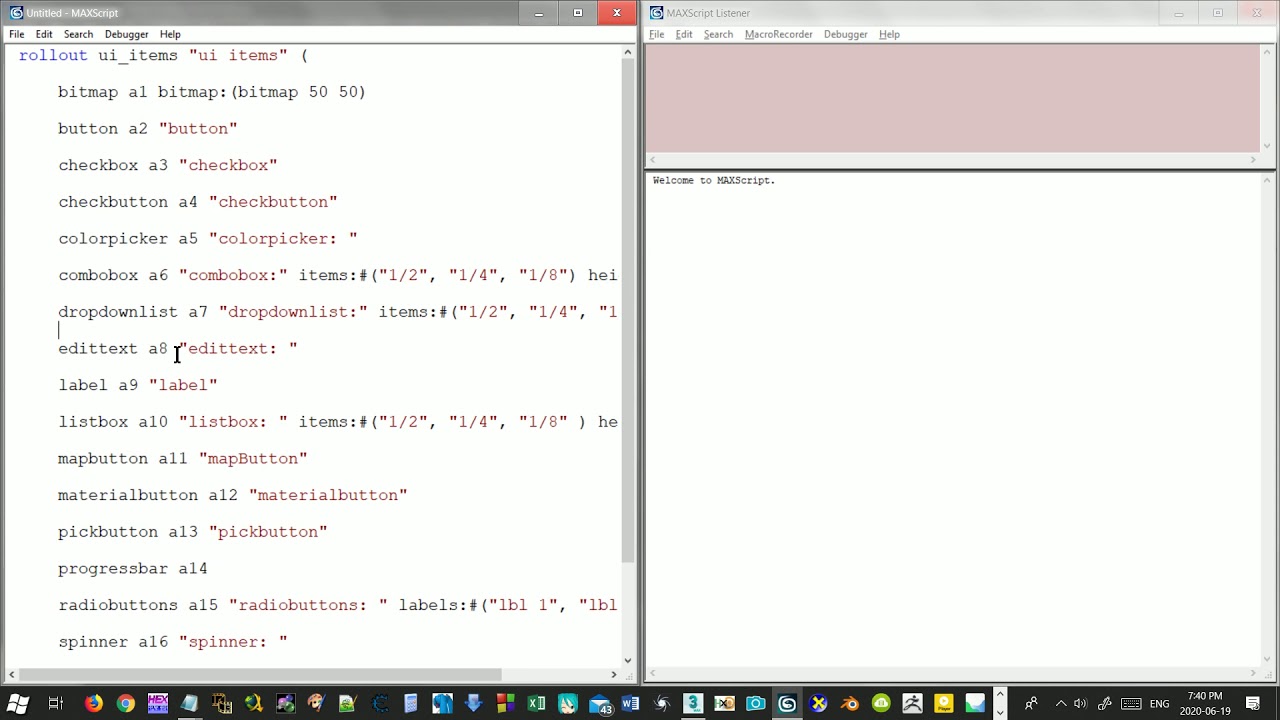 Maxscript Creating Dialog S Youtube