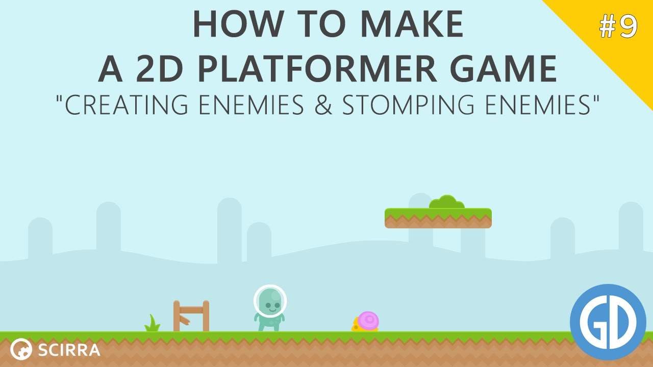 9 How To Make A 2d Platformer Game Creating Enemies Stomping