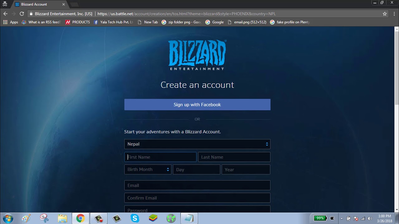 Create Battle Net Account How To Create Account In Battle Net Youtube