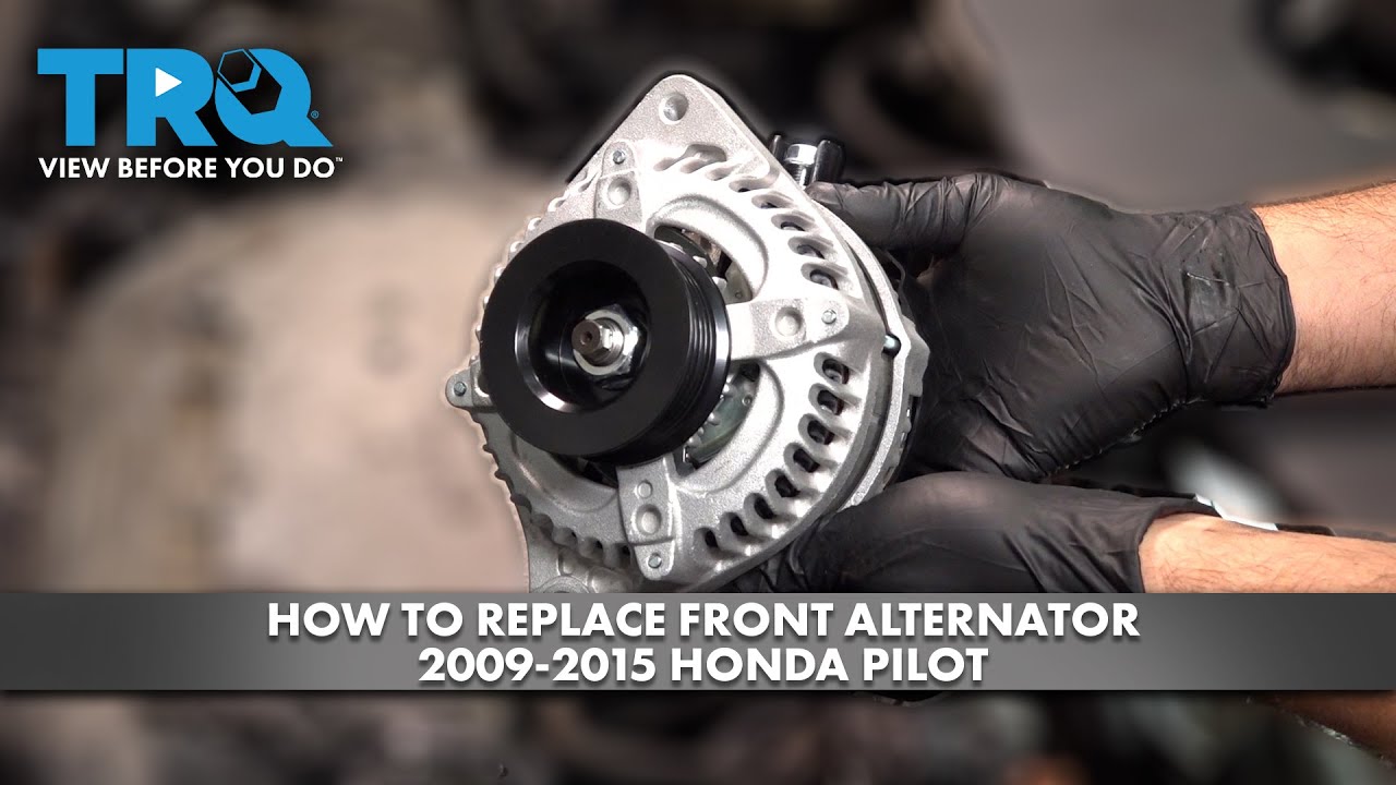 How To Replace Alternator 2009 2015 Honda Pilot Youtube