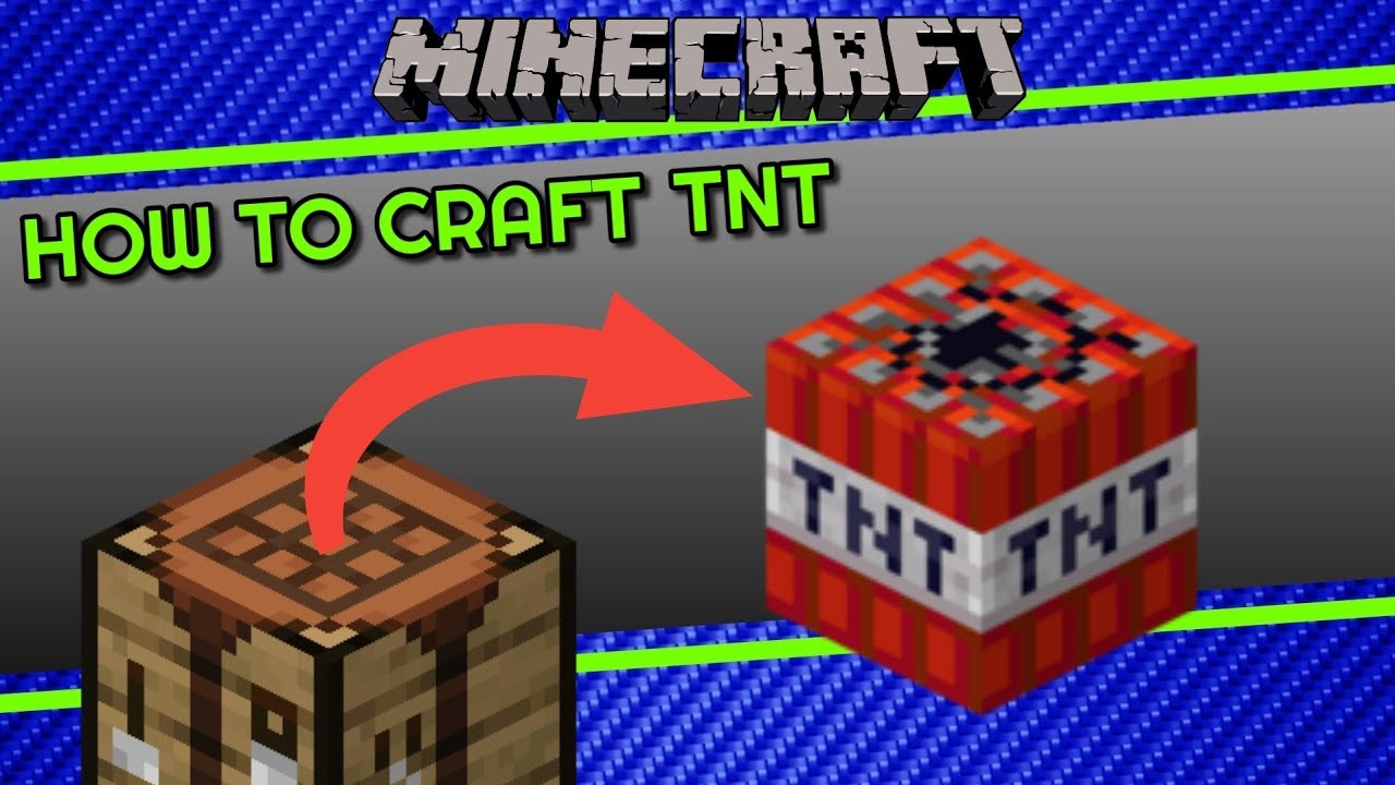How To Craft Tnt In Minecraft Youtube