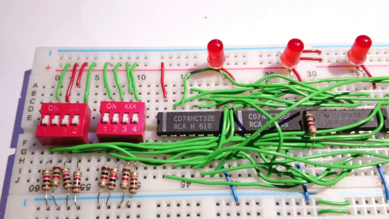 4 Bit Adder Youtube