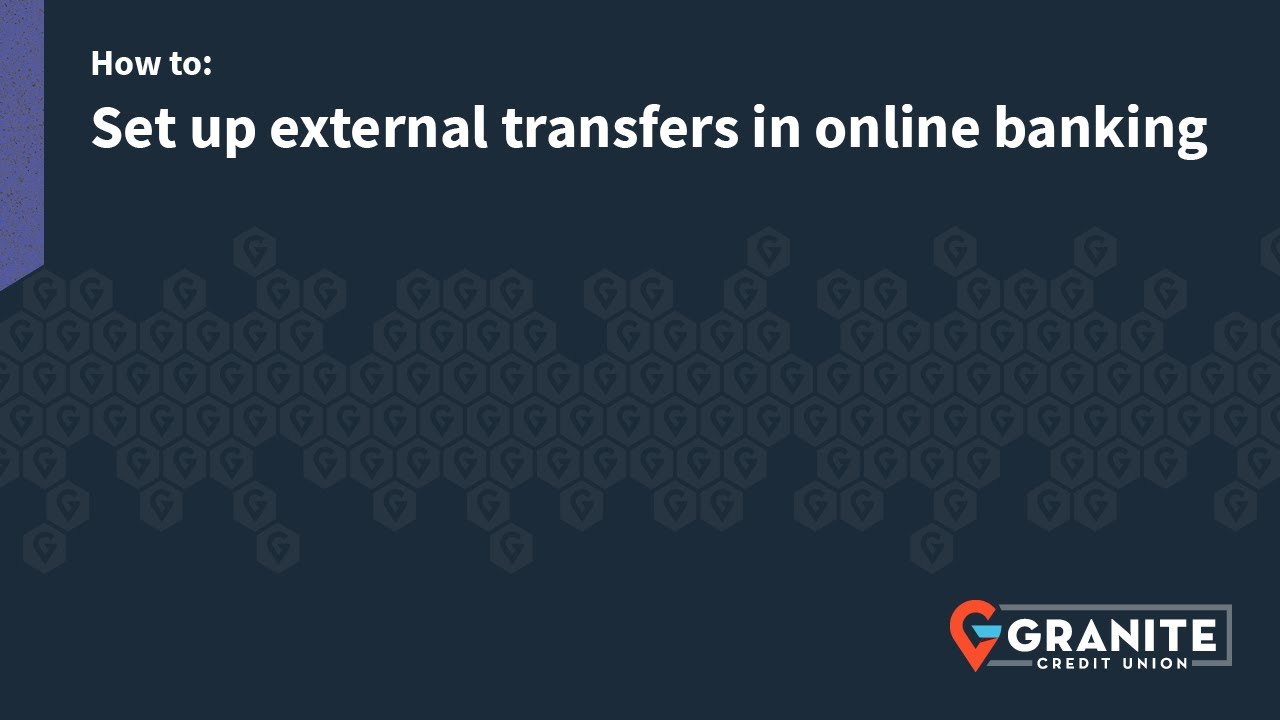 Setting Up External Transfers Youtube