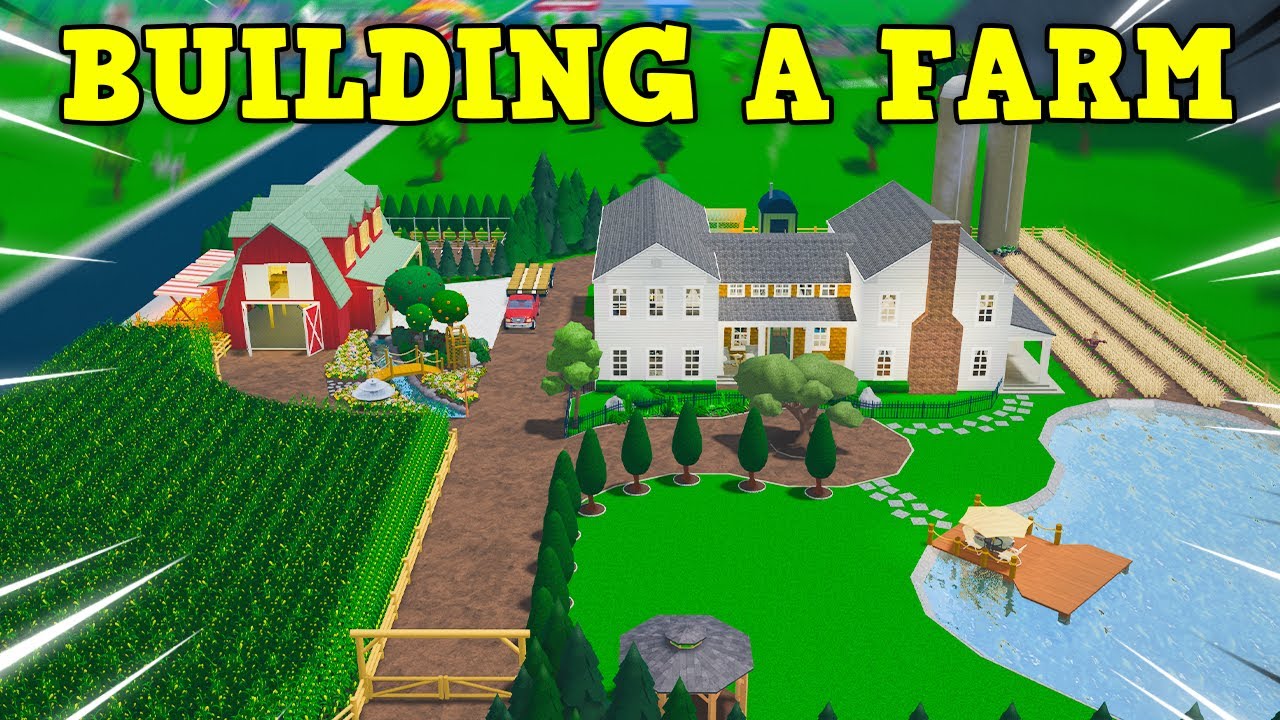 I Built A Farm In Bloxburg Youtube