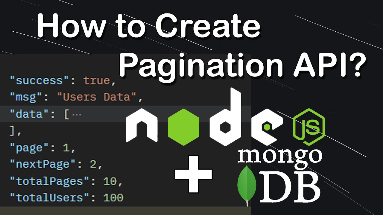 How To Create Pagination Api In Node Js Mongodb Pagination Api In