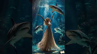 A Woman Performs A Fusion With The White Shark On Agt Americagottalent