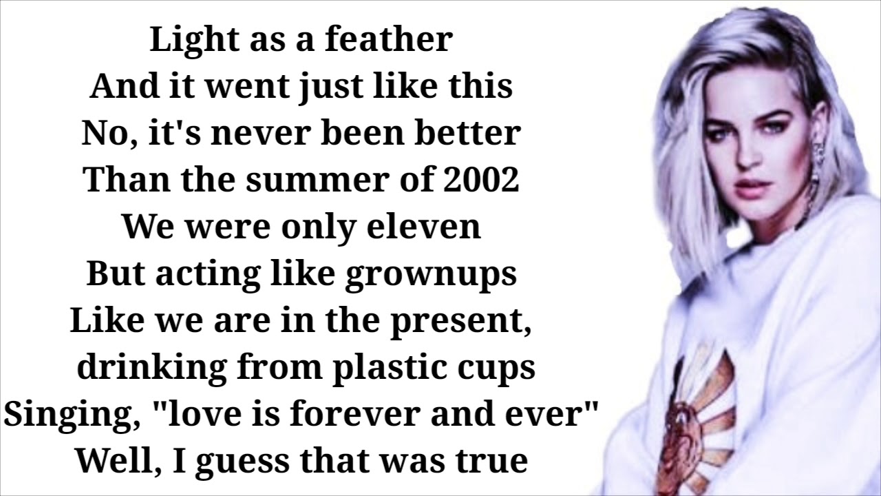 Anne Marie 2002 Lyrics Youtube