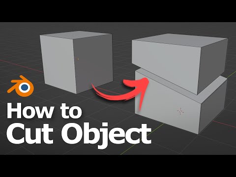 Blender Bisect Tutorial To Cut Object Into Two