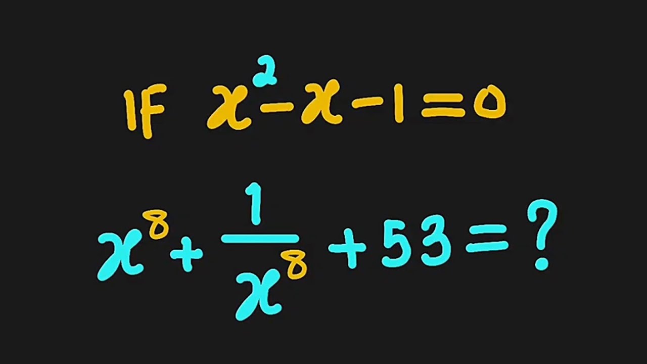Olympiad Mathematics Question Youtube