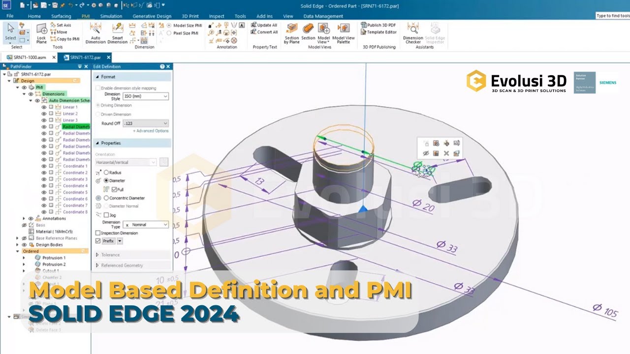 What S New In Solid Edge 2024 Model Based Definition And Pmi Youtube