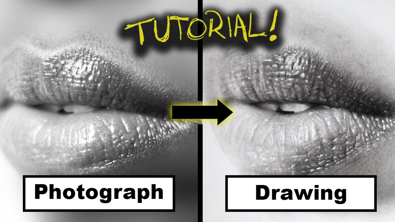 How To Draw Hyper Realistic Lips Easy Step By Step Youtube
