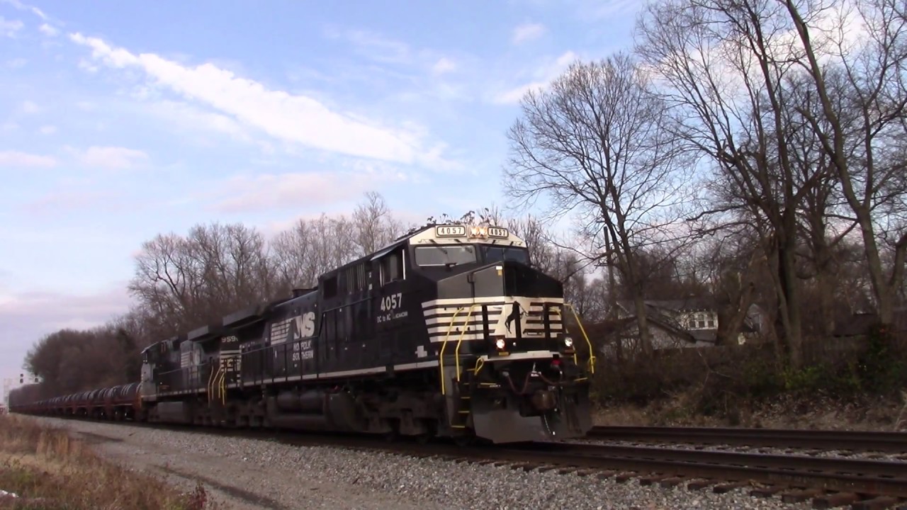 Norfolk Southern Ge Ac44c6m Southbound Steel Coil Train Youtube