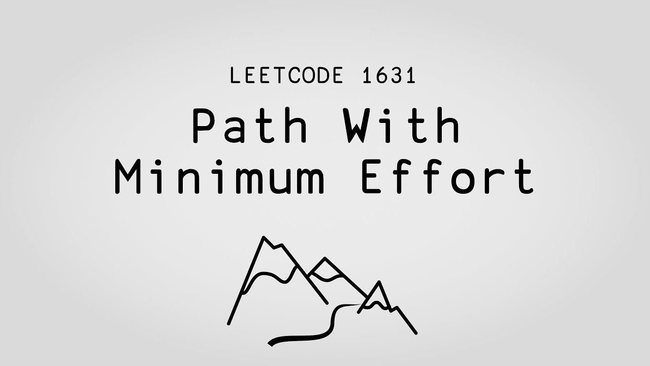 All For The Want Of Two Lines Path With Minimum Effort Leetcode
