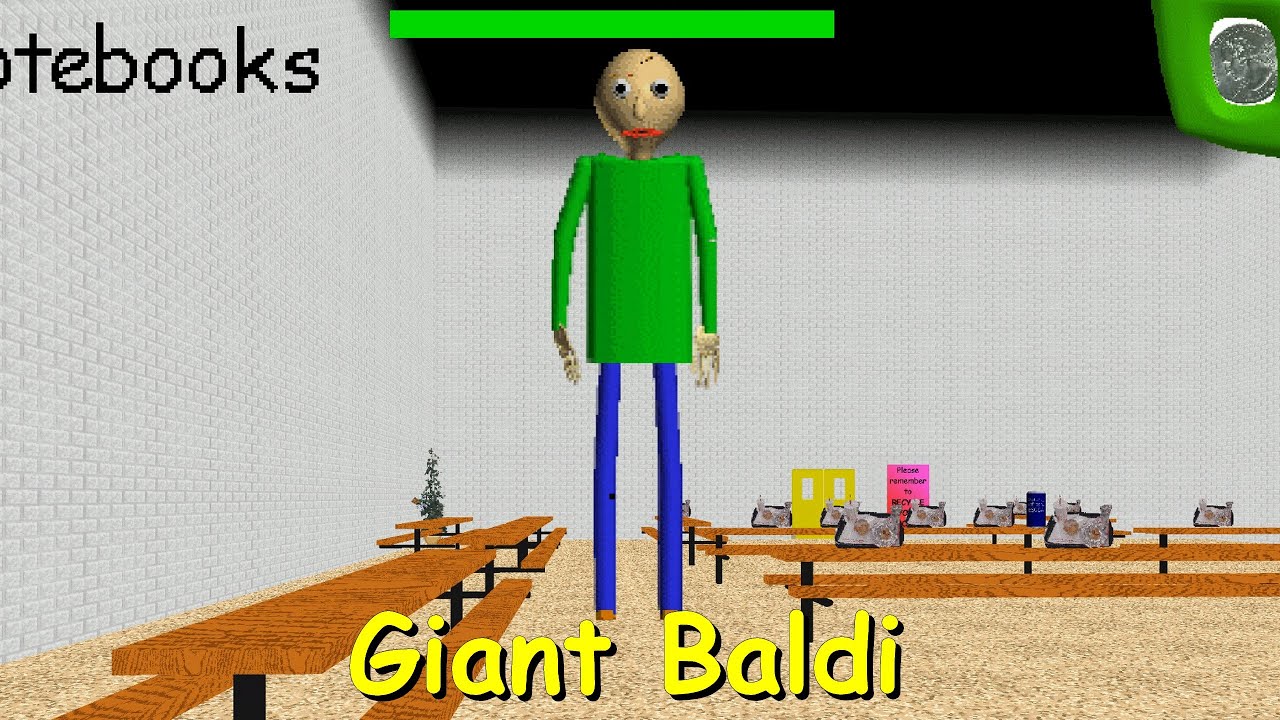 Giant Baldi Baldi S A Titan Baldi S Basics Mod Youtube