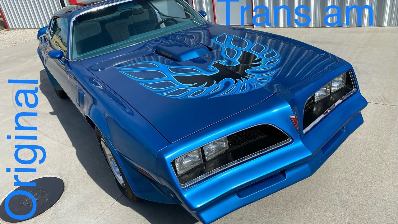 Pontiac Trans Am Azul 1978 Original Sky Bird 1978 Pontiac Firebird