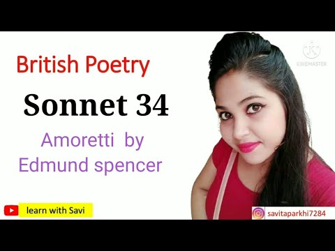 Meg1 Sonnet34 English Literature Amoretti By Edmund Spencer
