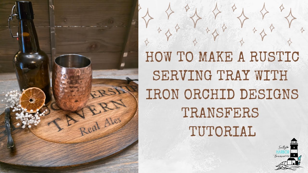 How To Make A Rustic Serving Tray Tutorial Youtube