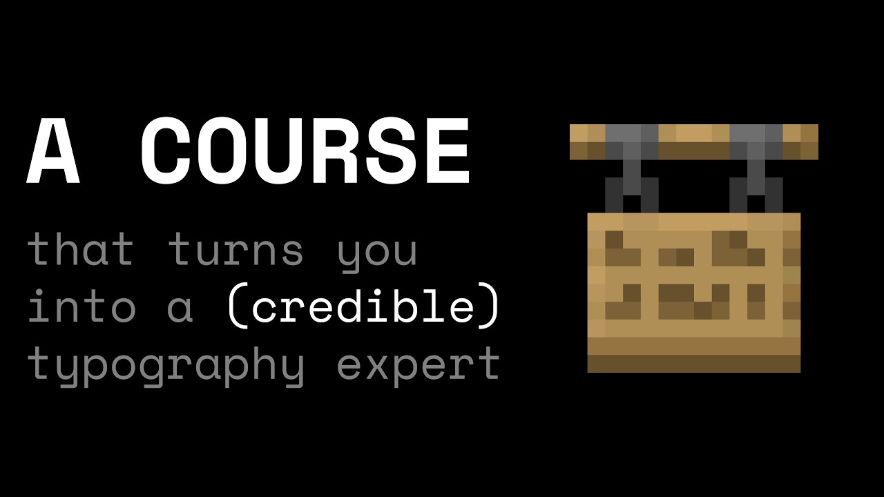 World S Shortest Typography Course Youtube