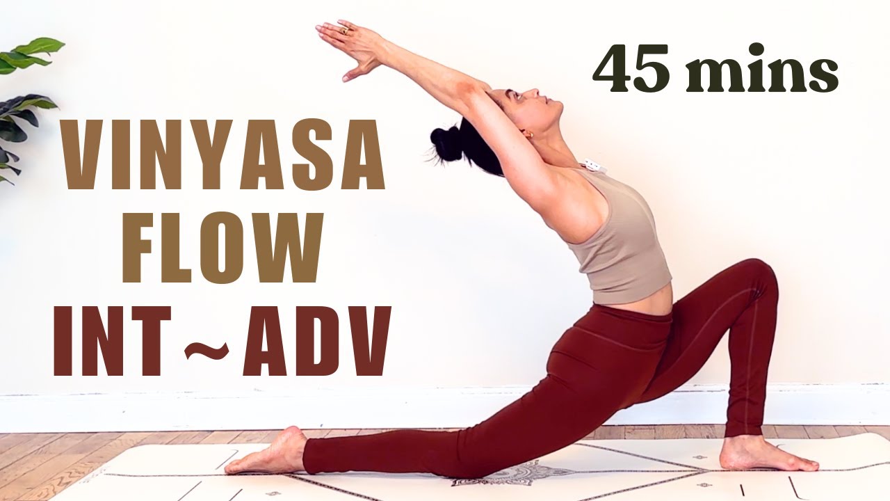 45 Min Intermediate To Advance Yoga Flow Full Body Toning Yoga